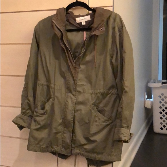 Sebby | Jackets & Coats | Sebby Olive Light Anorak Jacket | Poshmark
